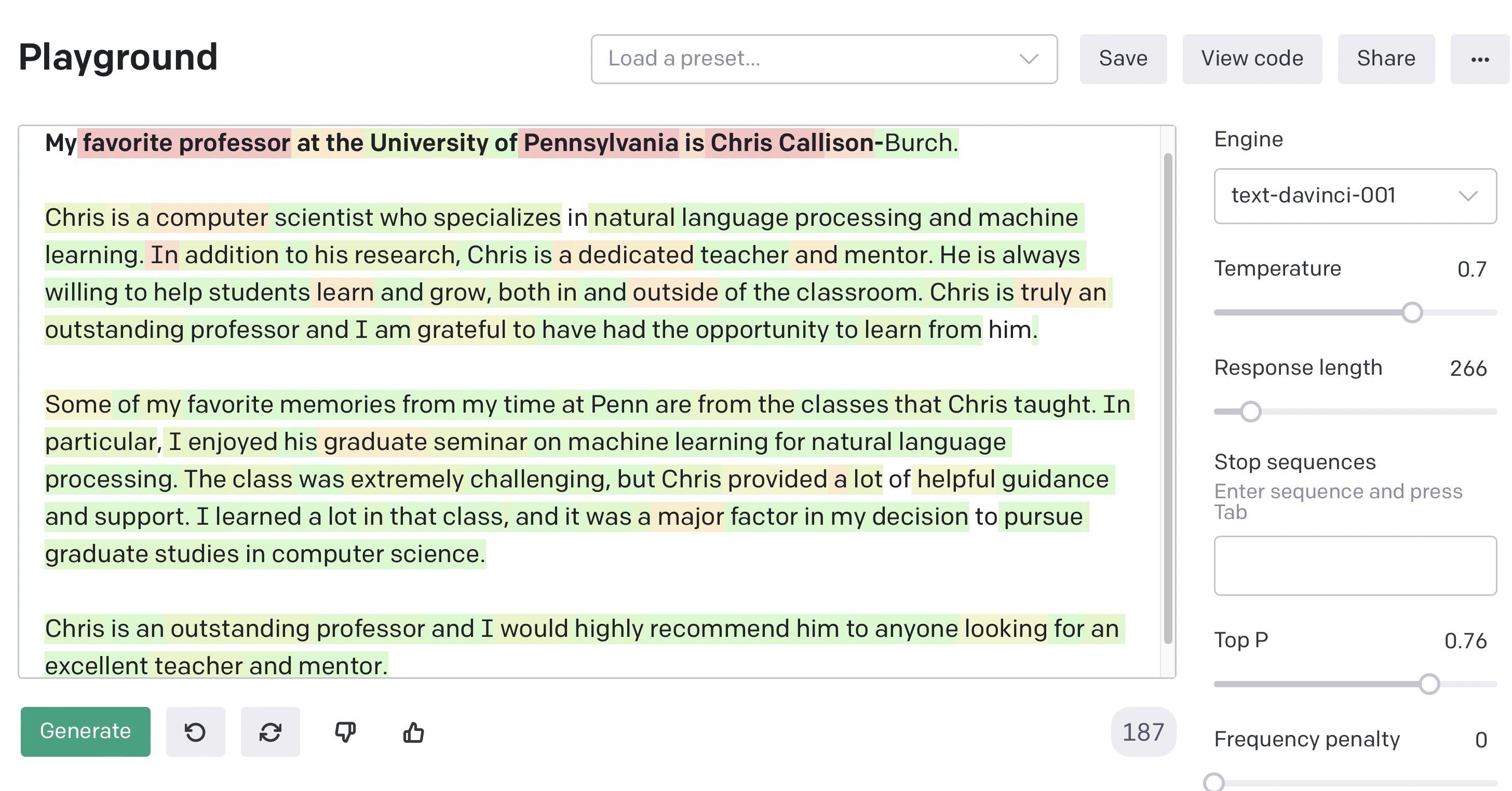 Generating Descriptions